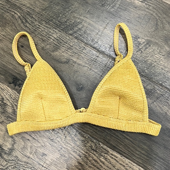 Montce | Swim | Montce Goldie Hunter Ribbed Triangle Bikini Top | Poshmark